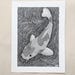 Koi Fish Stipple Art, Abstract Surreal Landscape, Original Ink Drawing ...