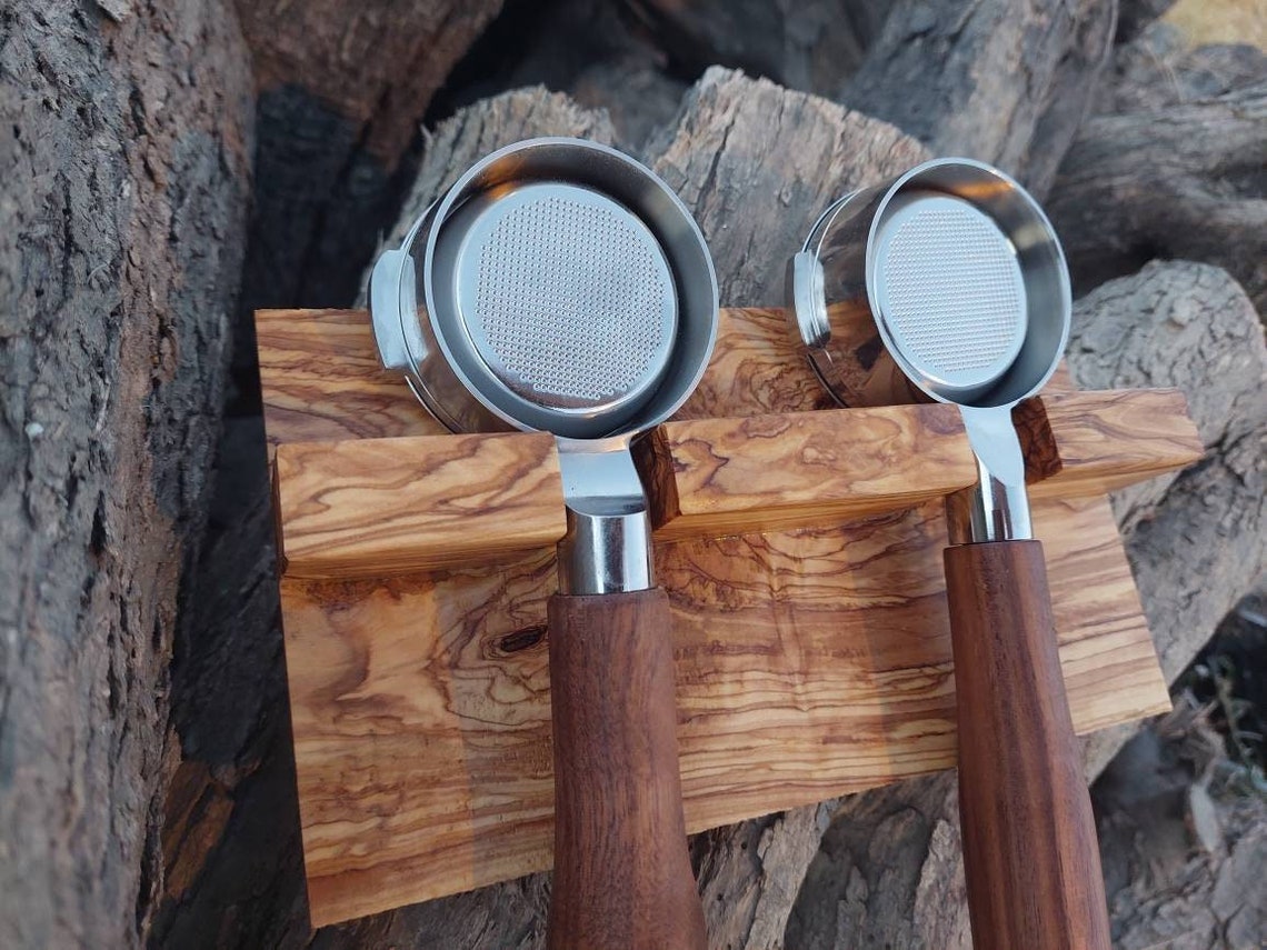 Portafilter Holder - Portafilter Wall Rack ( Custom Engraving ) - Etsy