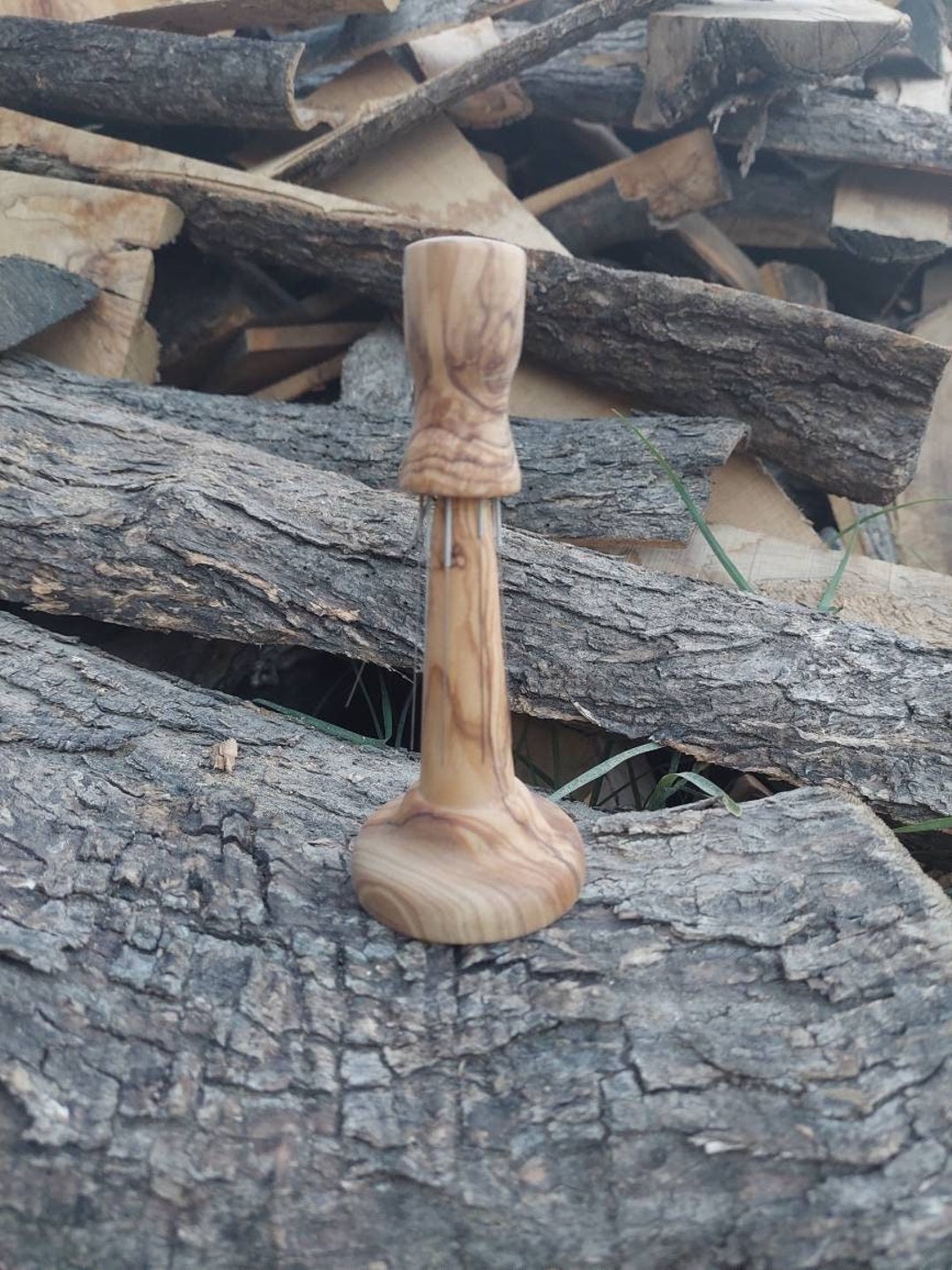 0.35mm WDT With Stand and Magnet 9 Prong Olive Wood Walnut Oak Wood - Etsy