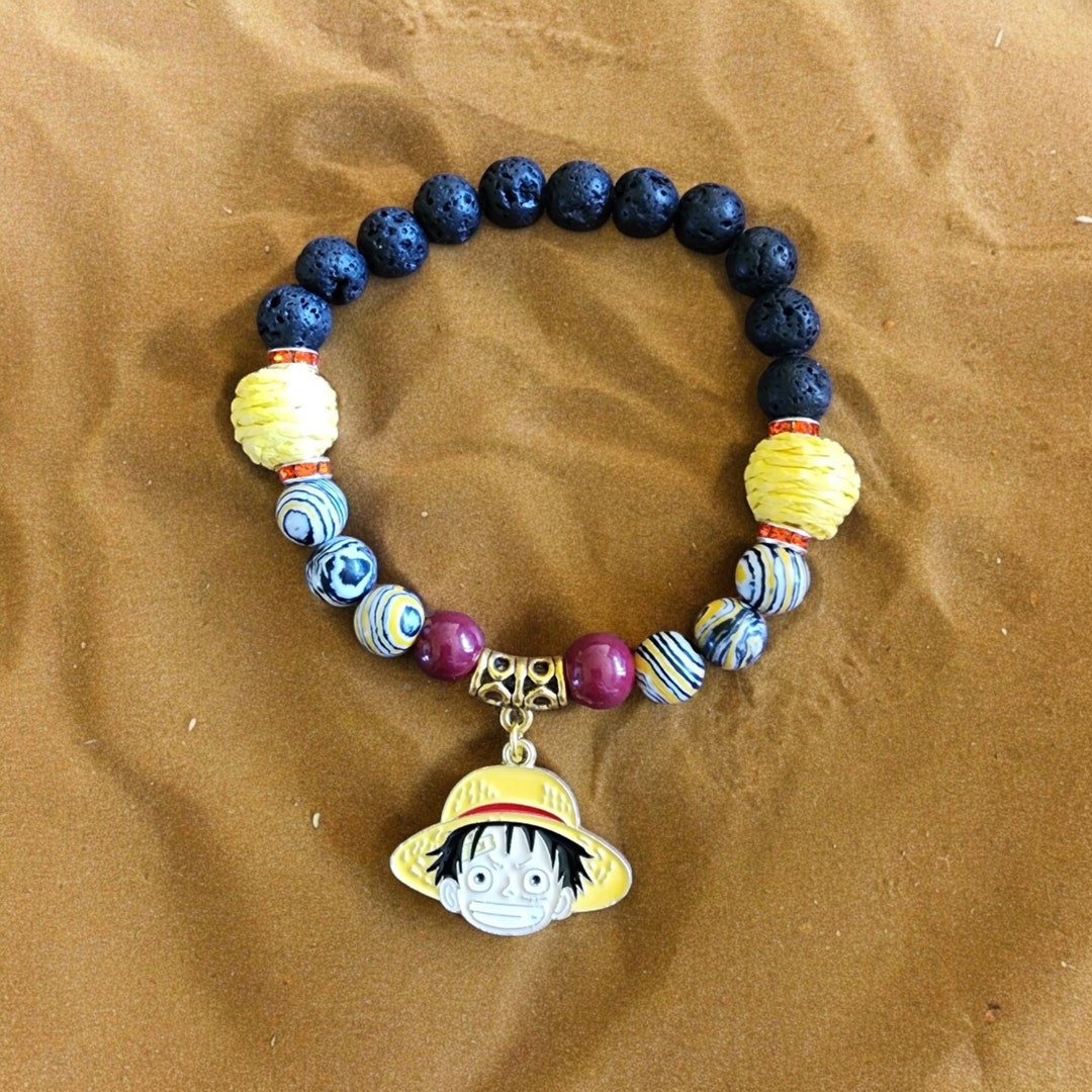 One Piece Luffy Gem Bracelet - Etsy