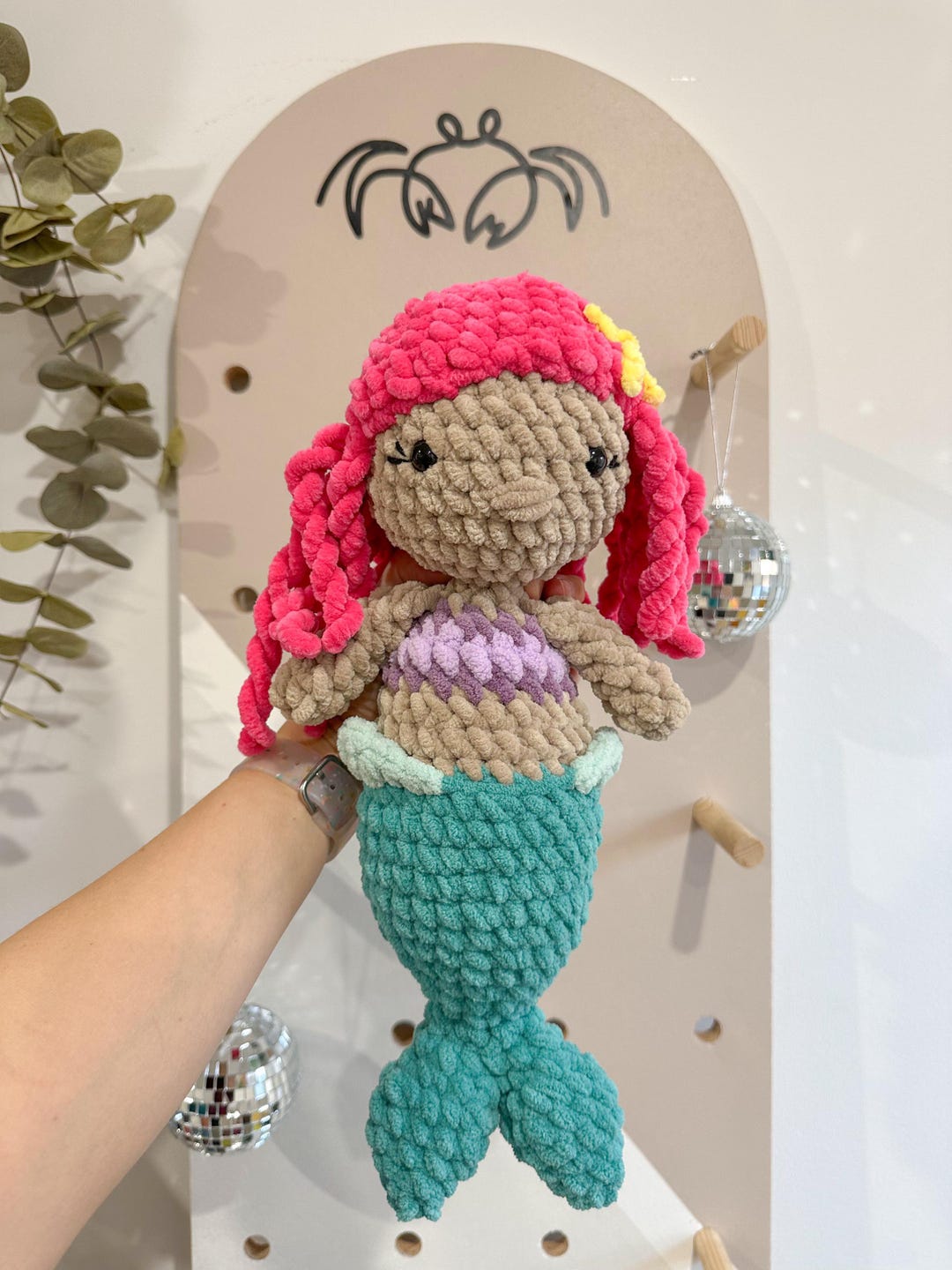 Mermaid Crochet Doll Ready to Ship Baby Toddler Child Gift, Stuffy ...