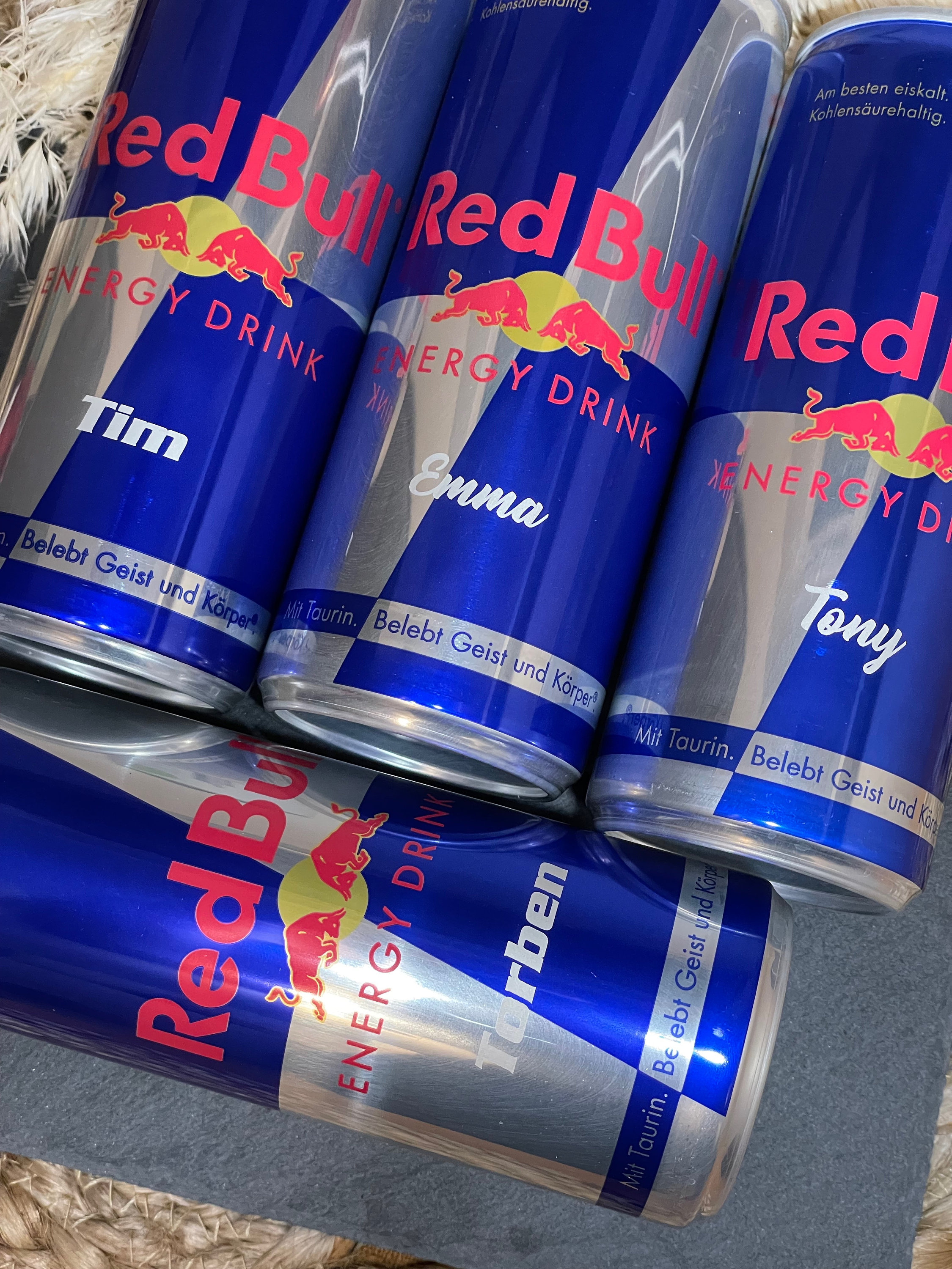Personalisierte Red Bull Getränkedose , graviert,einzigartig Geschenk ...