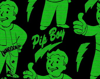 Fallout Seamless Repeat Pattern for Fabric Sublimation Digital Prints ...