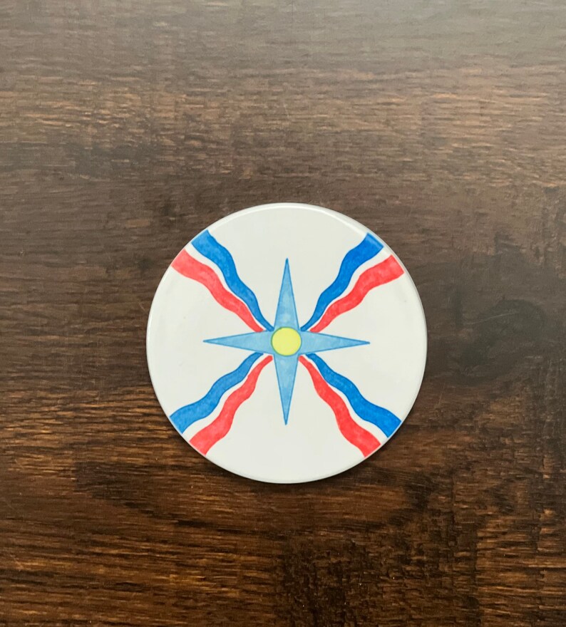 Assyrian Flag Ceramic Coasters, Set of 4 Coasters, Coffee Table ...