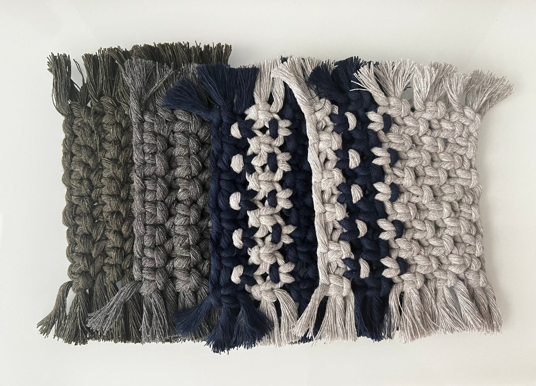 Macramé Mug Rug, Macramé Mug Coaster, Handmade Cup Rug - Etsy