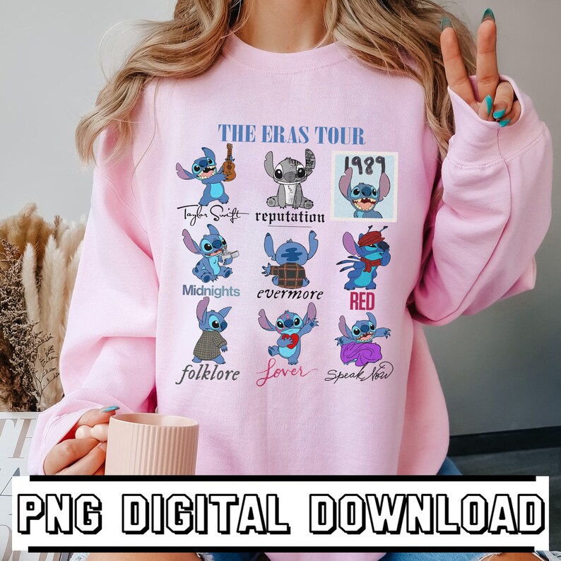 The Eras Tour Png, Disneyland Stitch Png, in My Stitch Era Png ...