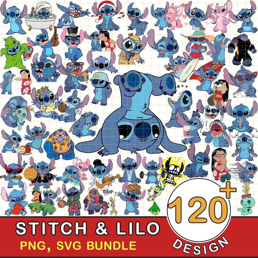 Lilo stitch svg bundle files, Lilo n Stitc svg for cricut, Layered ...