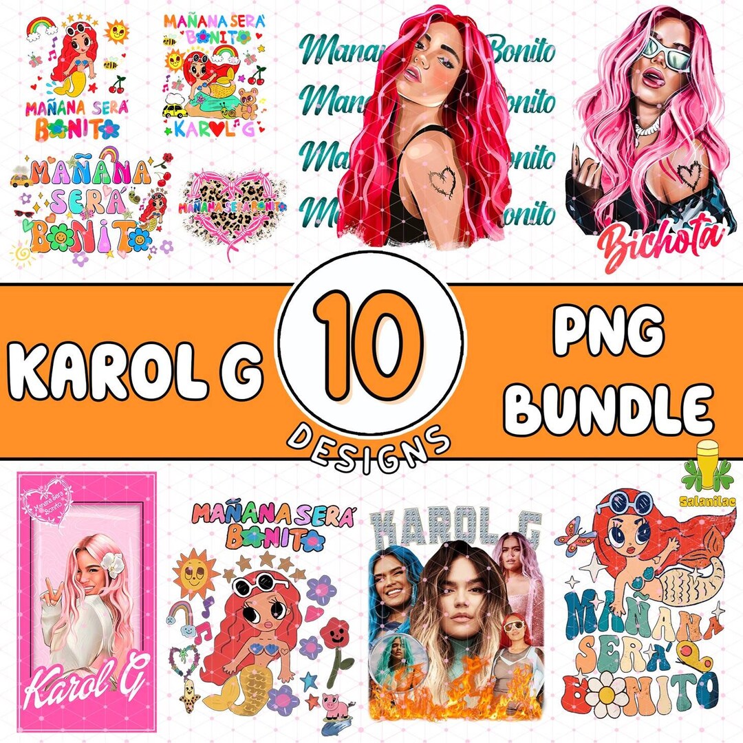 Karol G Manana Sera Bonito PNG, Karol PNG Bundle, mañana sera bonito, descarga de diseño digital ...