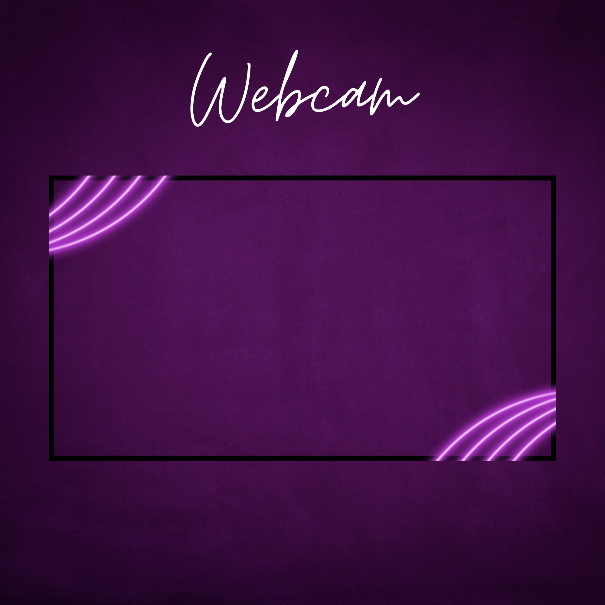 ANIMATED NEON Twitch Blue and Purple Overlay Package - Etsy