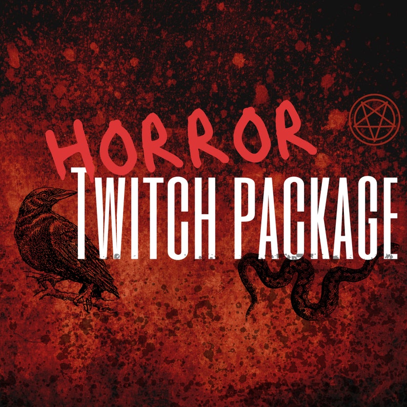 Horror Stream Package (includes, 4 Animated and Static Screens, 3 ...