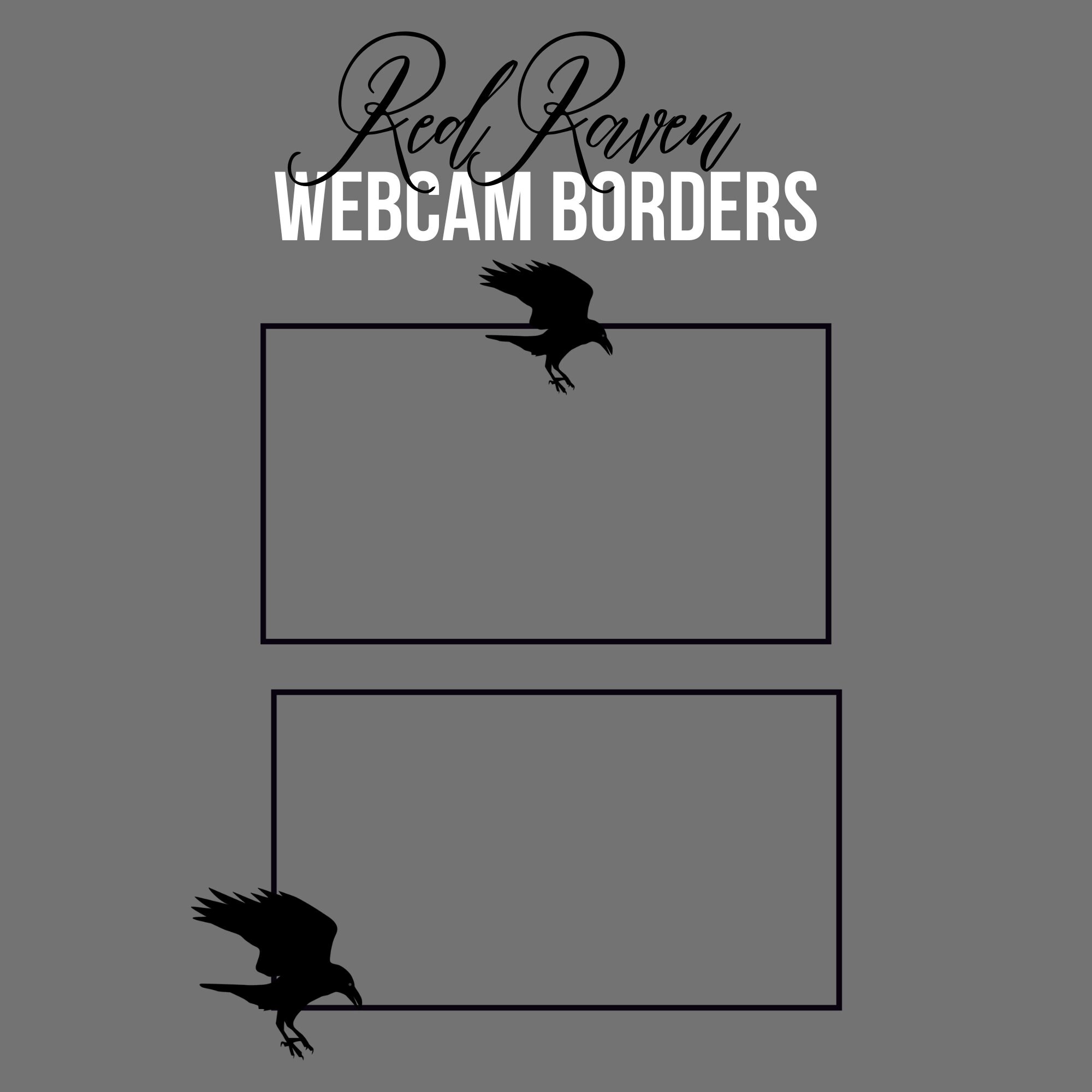 Twitch Animated Red Raven Stream Package includes, 4 Animated/static ...