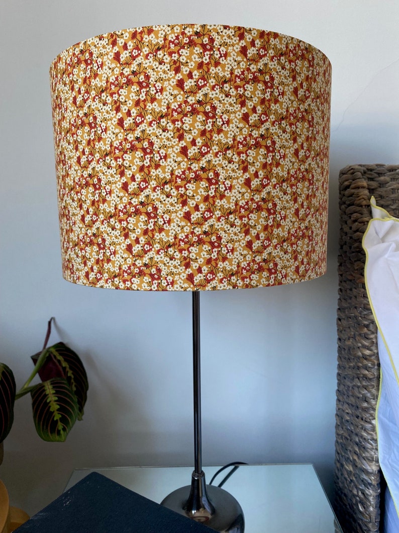 Double-sided Liberty of London Floral Lampshade - 30cm Diameter 'golden ...
