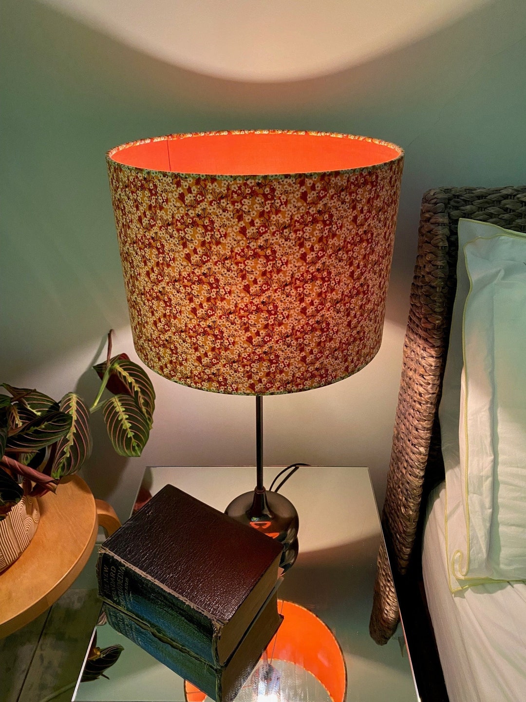 Double-sided Liberty of London Floral Lampshade - 30cm Diameter 'golden ...