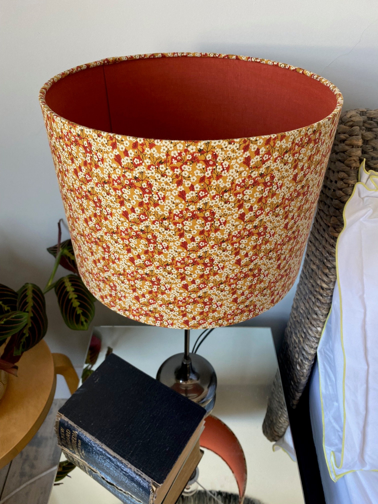 Double-sided Liberty of London Floral Lampshade - 30cm Diameter 'golden ...