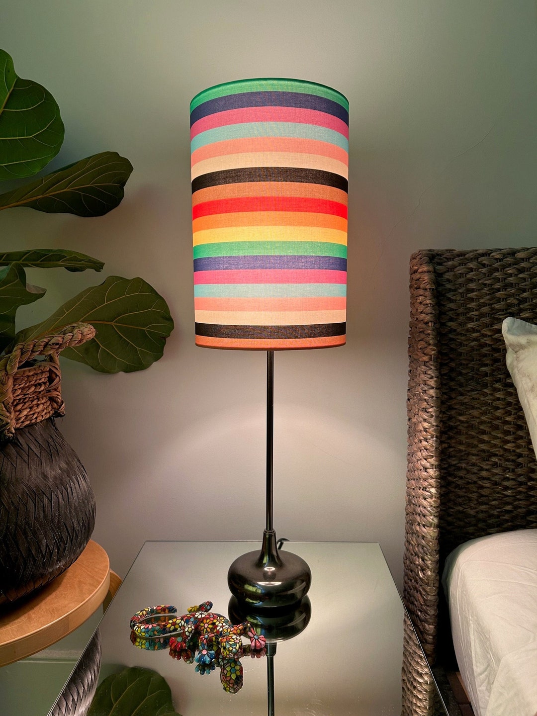 Single-sided Lampshade - 30cm Tall, 20cm Diameter Cylinder With 100% ...