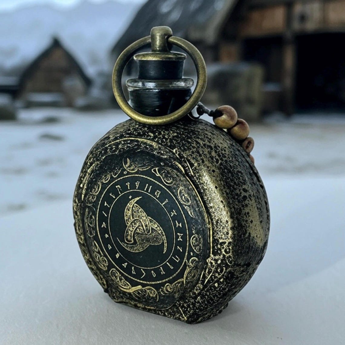 Viking Flask: Raven Head Thor's Hammer - Norse Whiskey - Etsy
