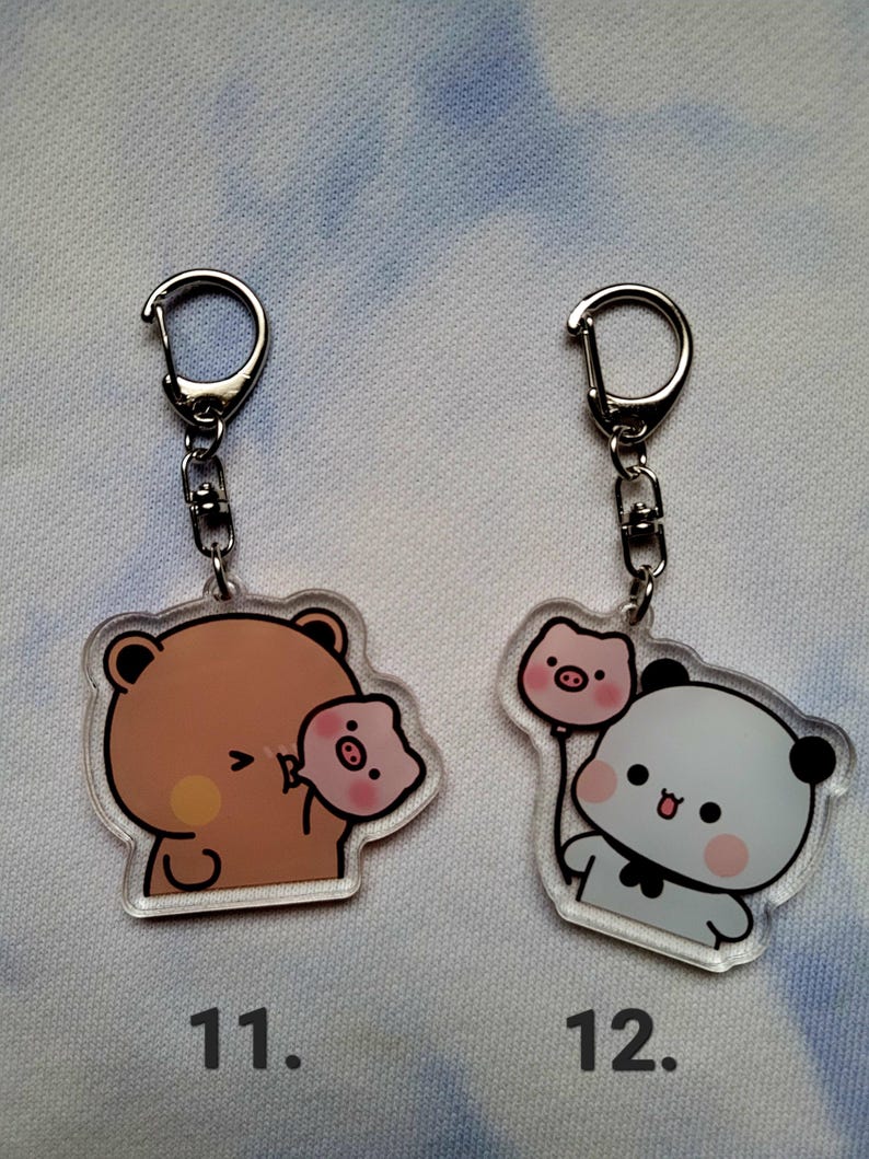 Keychain, Bubu Dudu Keychain, Cute, Couple Keychain, Gift - Etsy