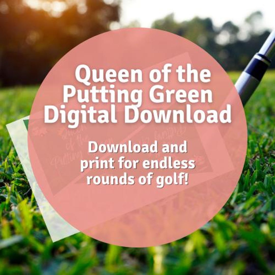Queen of the Putting Green Golf Pennant - Etsy