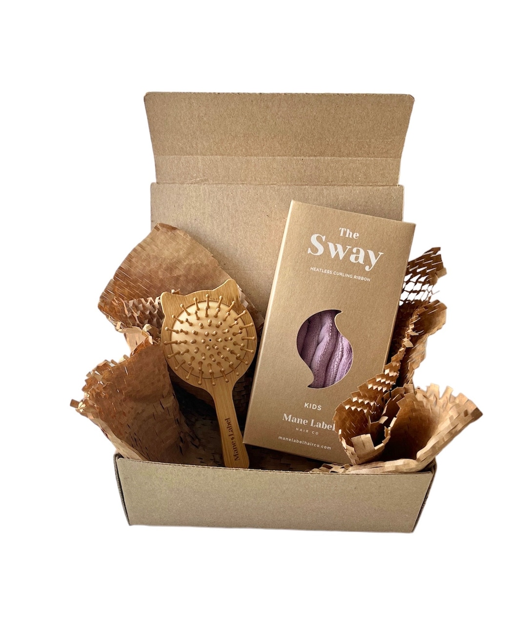 Set / the Kids Sway / Cat Hairbrush / Bamboo / Heatless Curling Ribbon ...