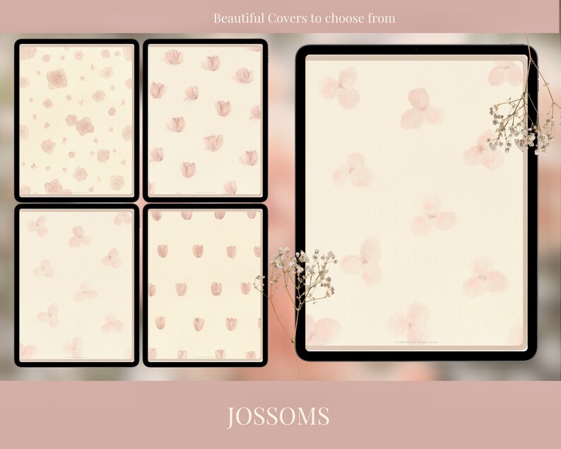 Aesthetic Soft Pink Digital Notebook for Note Taking on Ipad, Android ...