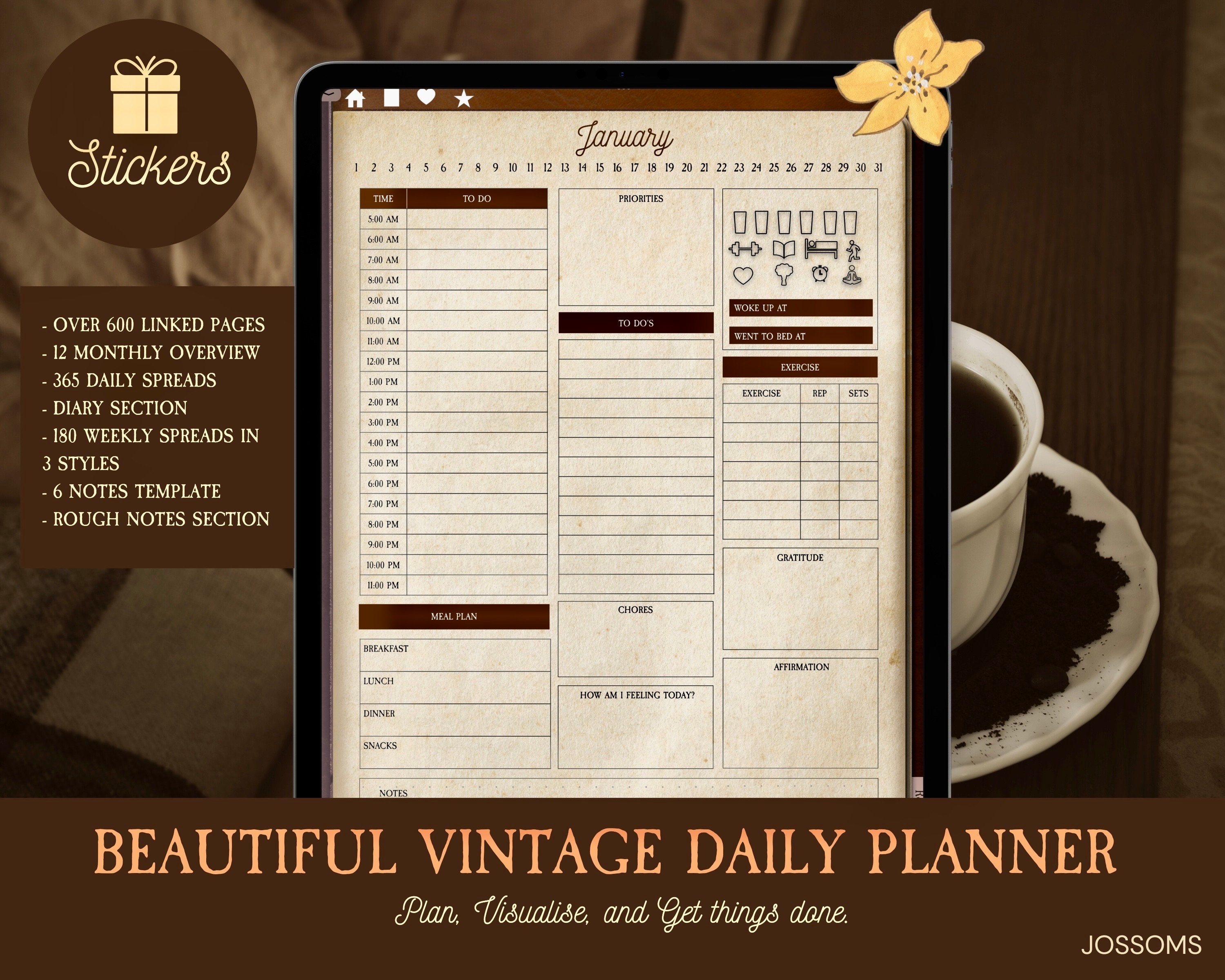 Goodnotes Daily Planner, Productivity Planner, Digital Daily Planner ...