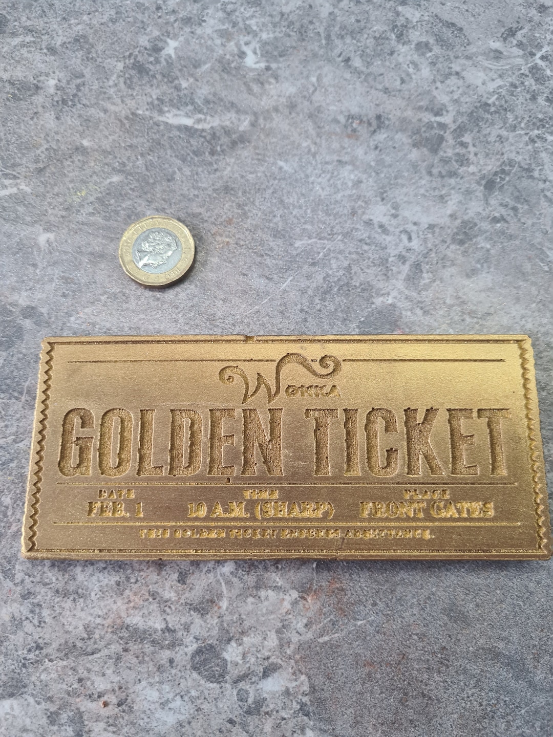 Willy Wonka Wonka Bar Golden Ticket Belgian Chocolate Bar, the Make ...