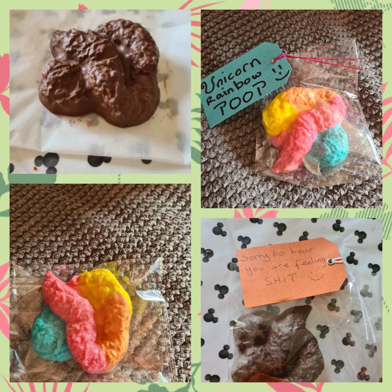 Edible Handmade Belgian Chocolate Poo Poop Turd Unicorn Poop Joke Funny ...