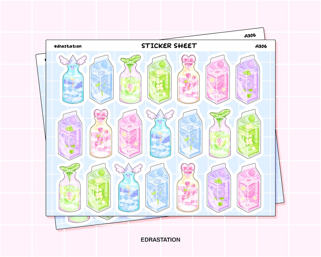 Magic Potions Sticker Sheet Cute Sticker Sheets for Bullet Journal ...
