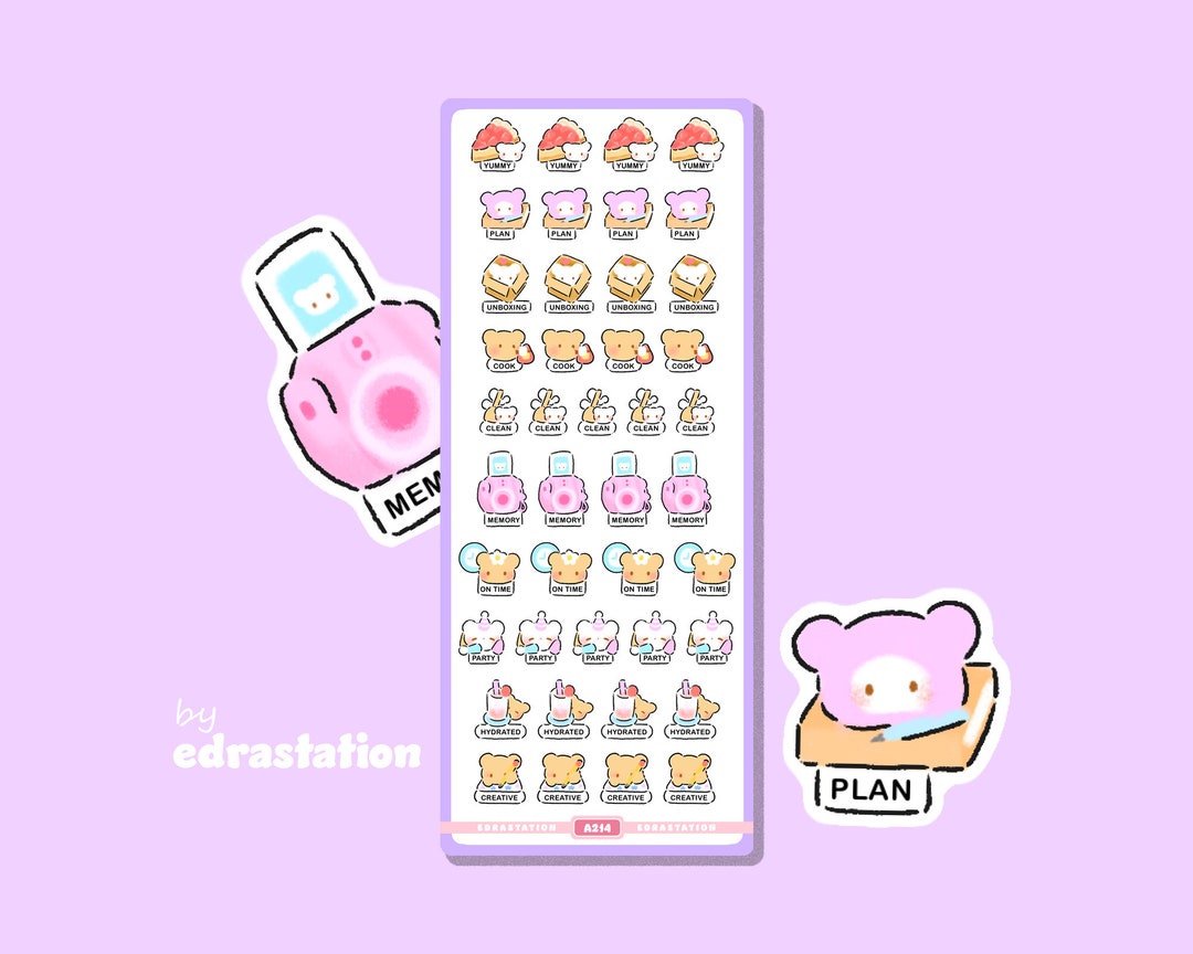 Memories Sticker Sheet Cute Stickers Toploader Sticker Polco Stickers ...