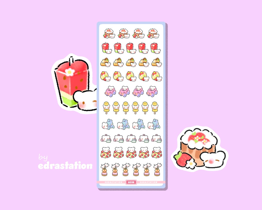 Watermelon Drink Sticker Sheet Cute Stickers Toploader Sticker Polco ...