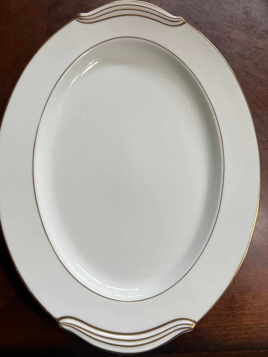 NORITAKE Dawn 5930 Pattern Gold Rimmed Serving Platter 14 X - Etsy