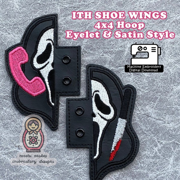 Scream Ghost Face Embroidery - Etsy