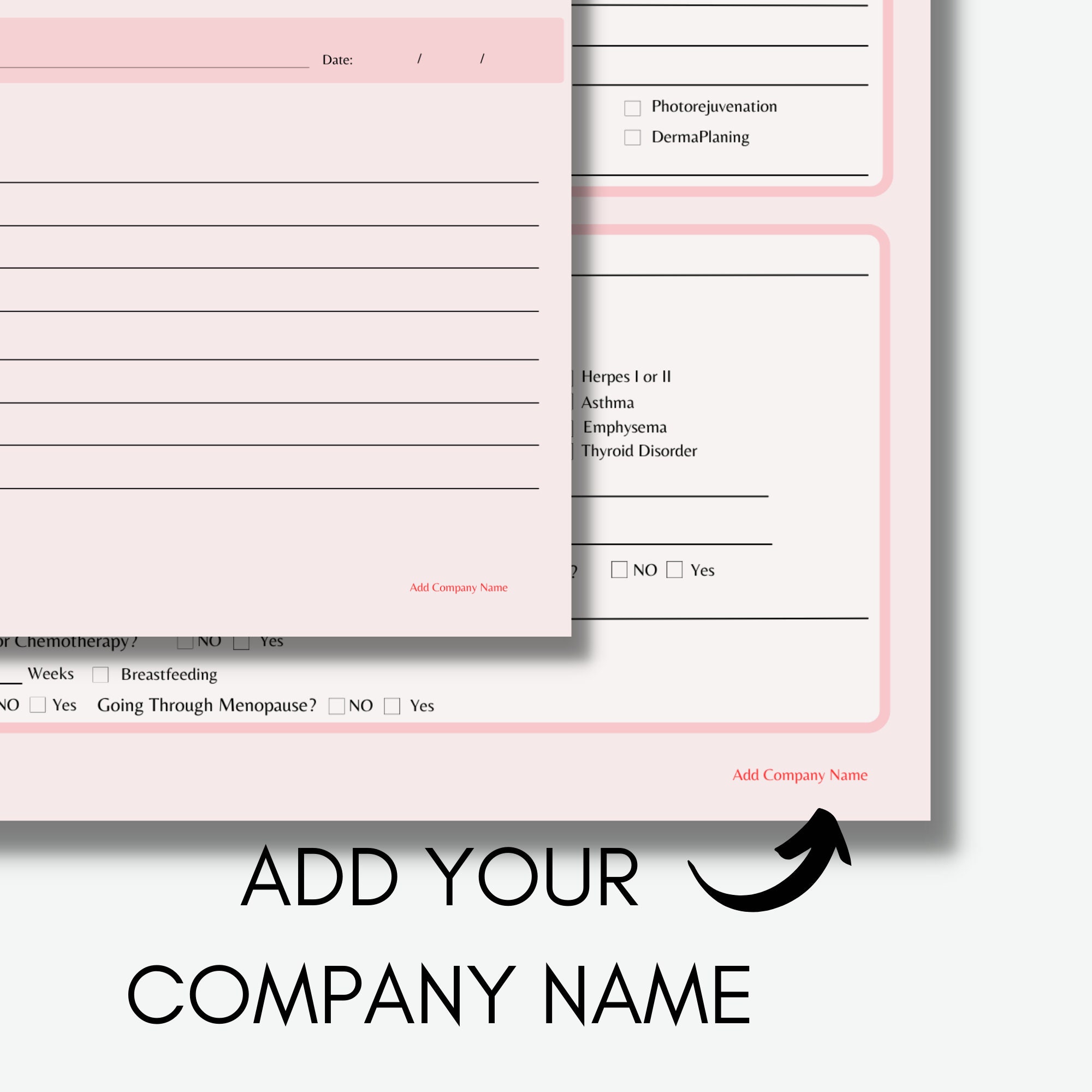 Customizable Permanent Makeup Consent Form & Waiver (canva Template) - Etsy