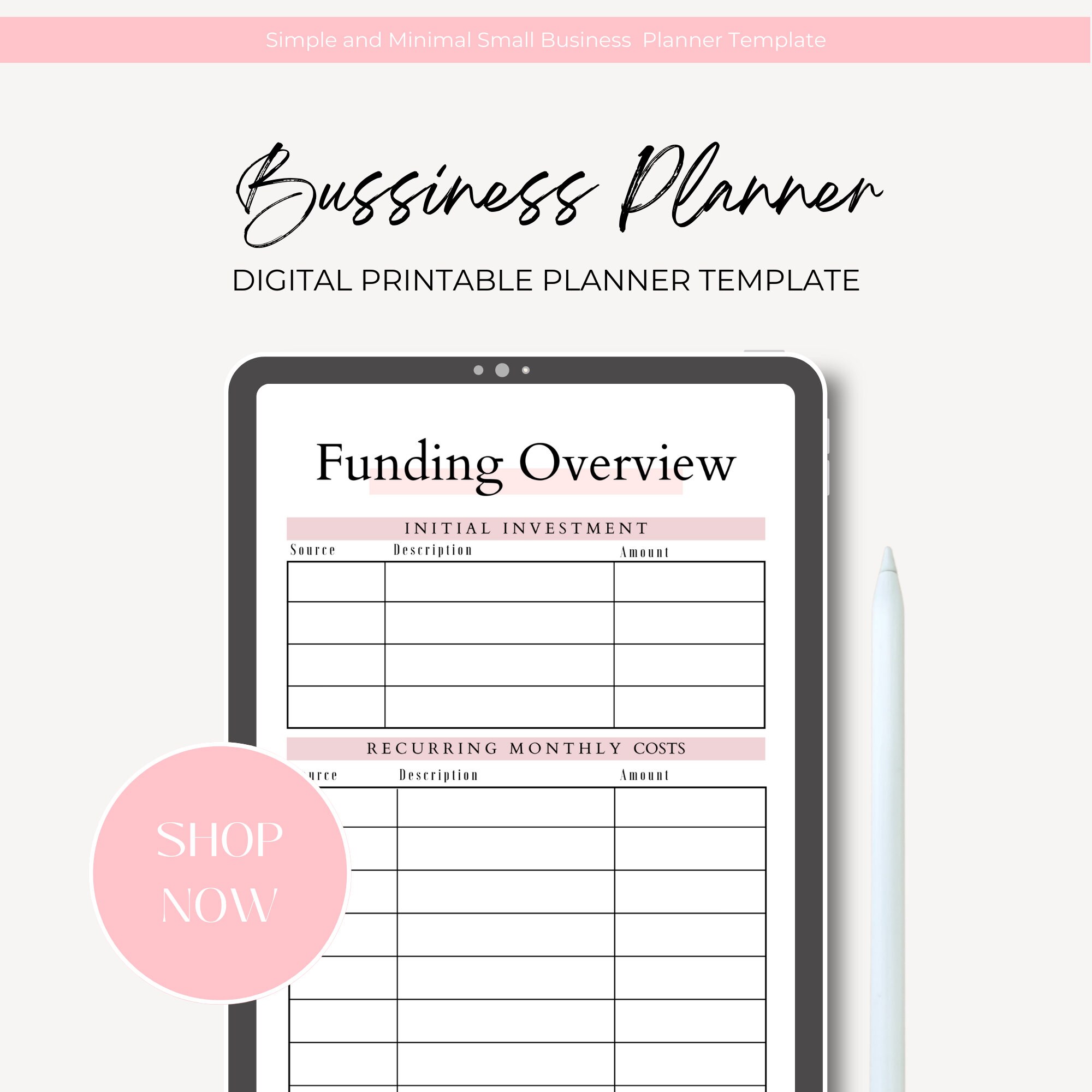 Printable Business Plan Template Canva Editable Business - Etsy