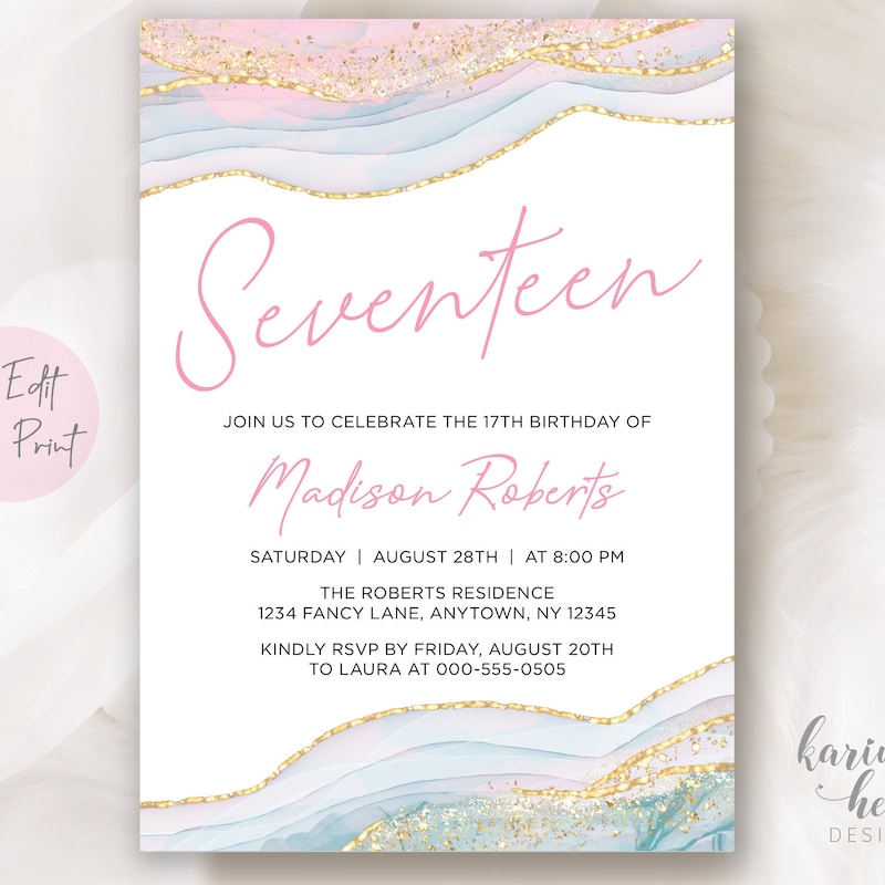 5 17 Invite - Etsy