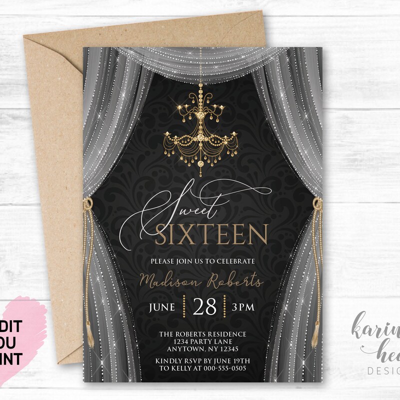 Baroque Invitation - Etsy