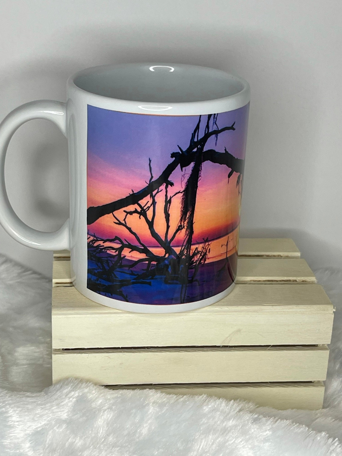 Handmade Beach Sunset Coffee Mug - Etsy UK