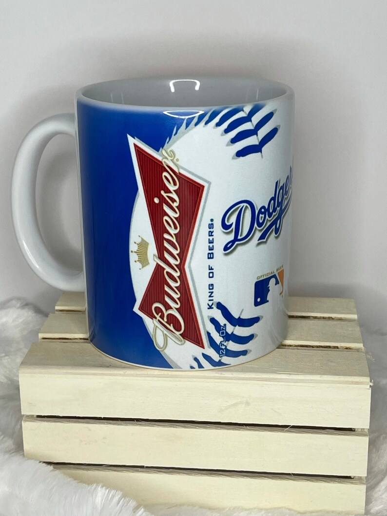 Taza de café de los Dodgers hecha a mano - Etsy México