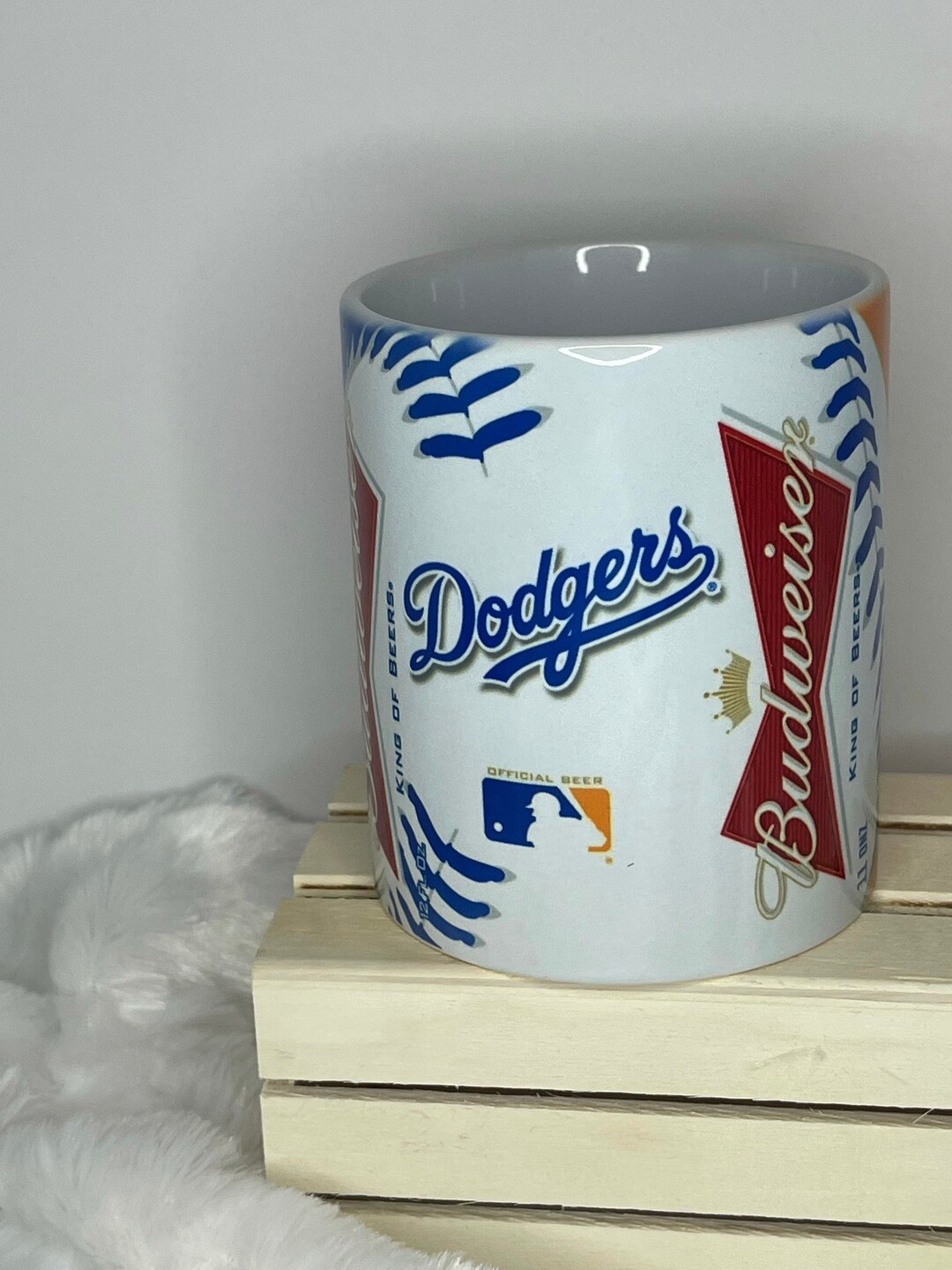 Taza de café de los Dodgers hecha a mano - Etsy México