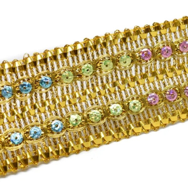 Multi Colored Sequin Fabric - Etsy