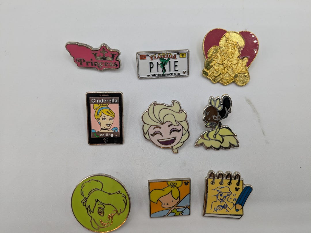 Disney Princess Trading Pins, Lot of 9 - Assorted Trading Collectible ...
