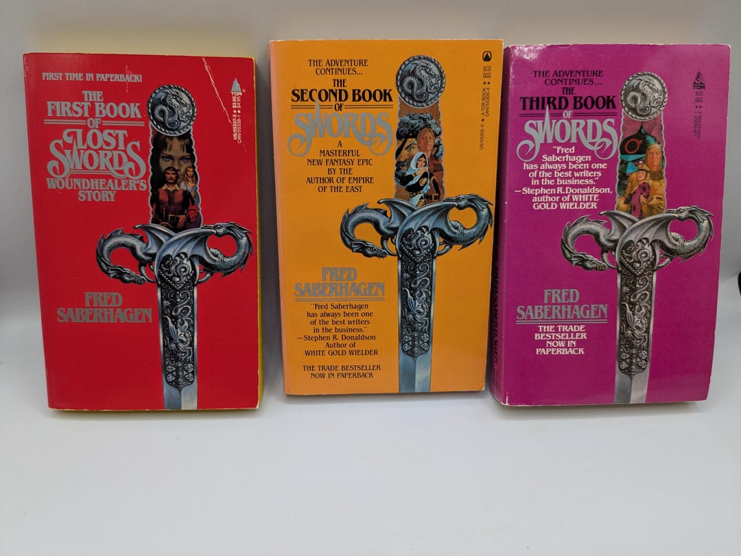 Books of Swords 1-3, Fred Saberhagen - 1980s Paperbacks - Etsy