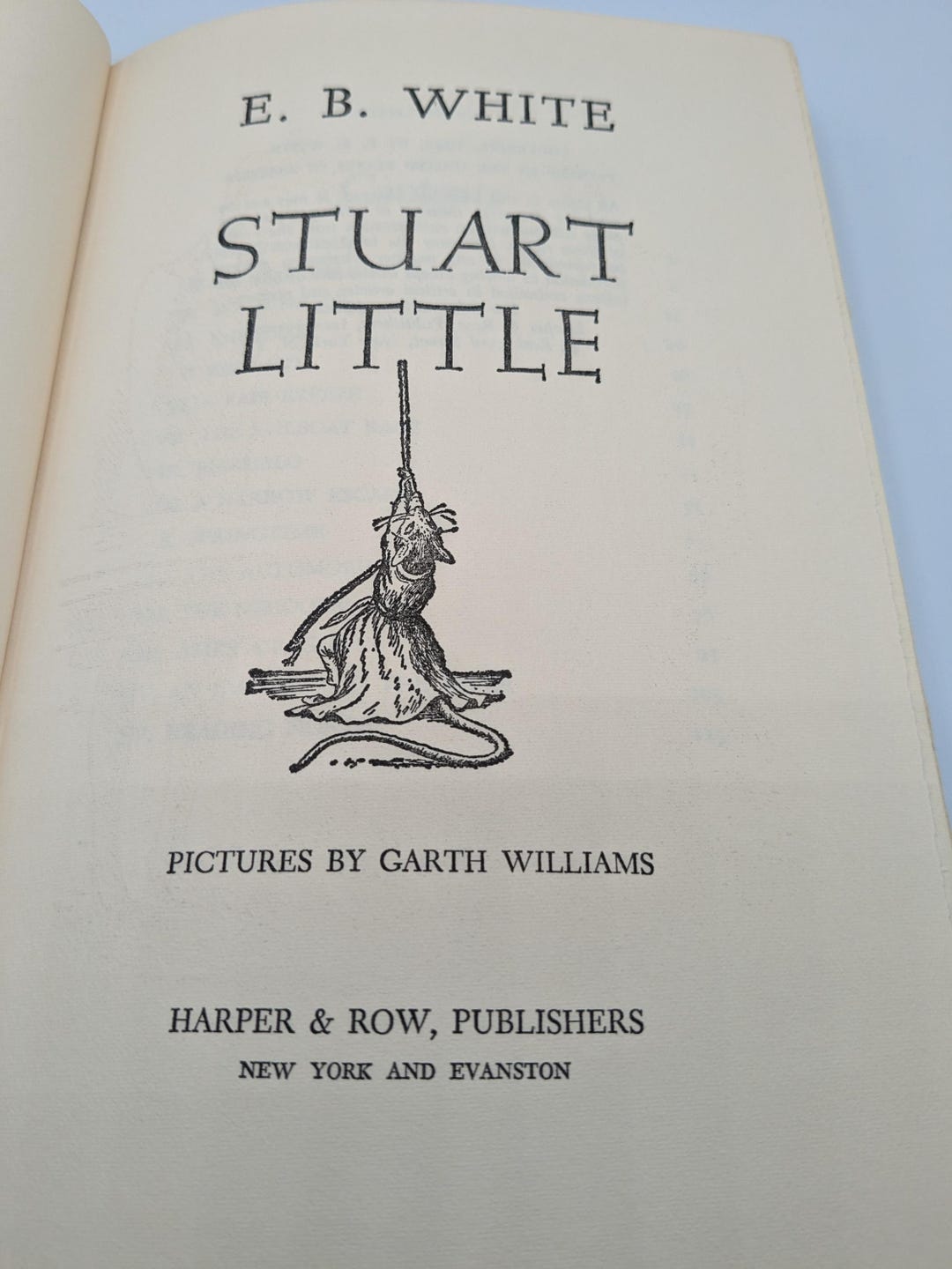Stuart Little, E.B. White - 1945 First Edition (no Dust Jacket) - Etsy