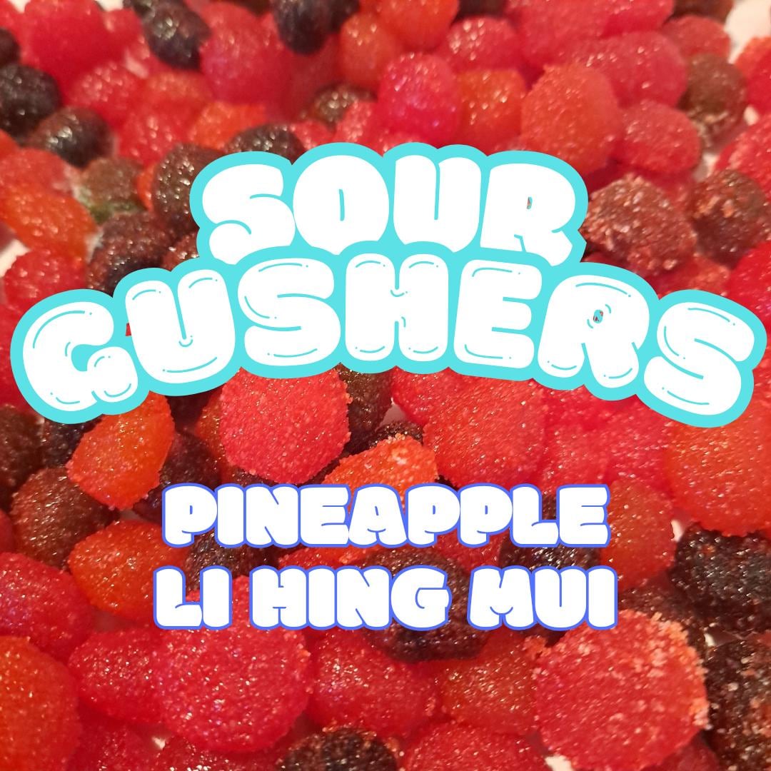 Pineapple Li Hing Mui Sour Gushers Inspired by Bretman Rock Tiktok Candy. Half Pound - Etsy