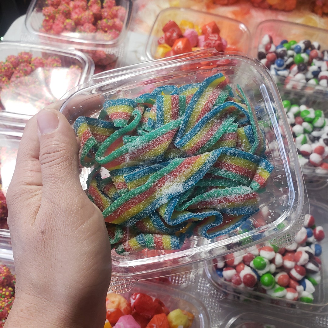 Extremely Sour Candy Rainbow Sour Strips - Etsy