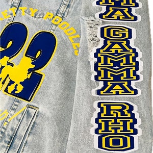 Sigma Gamma Rho Jean Jacket. - Etsy