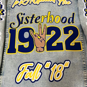 Sigma Gamma Rho Jean Jacket. - Etsy