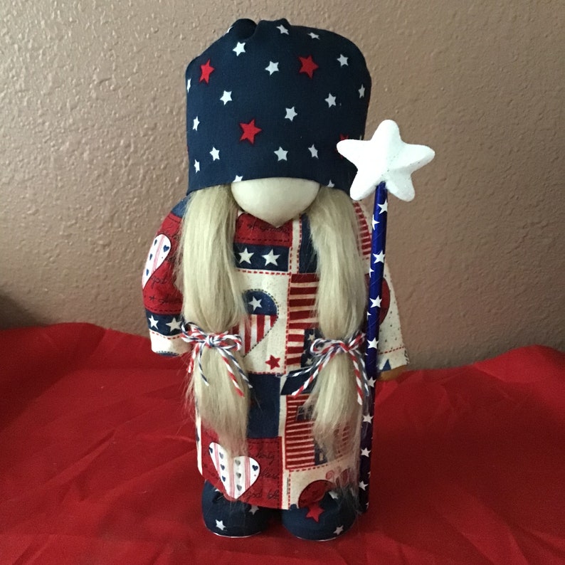 Patriotic Gnomes Male Patriotic Gnomeindependence Gnome - Etsy