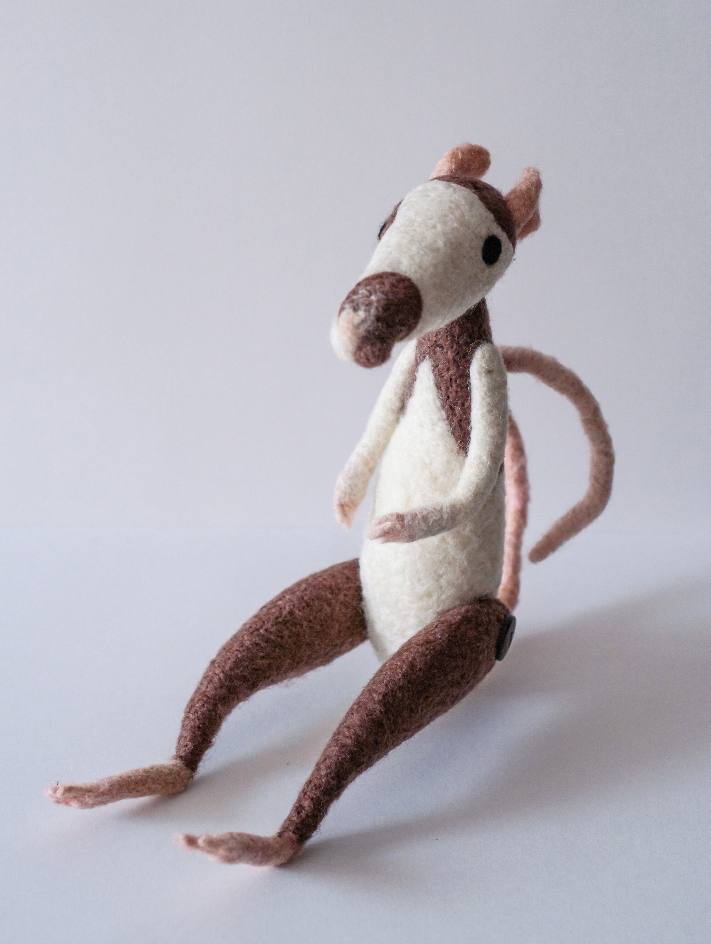 Custom fully needlefelted rat art doll Fully posable and | Etsy