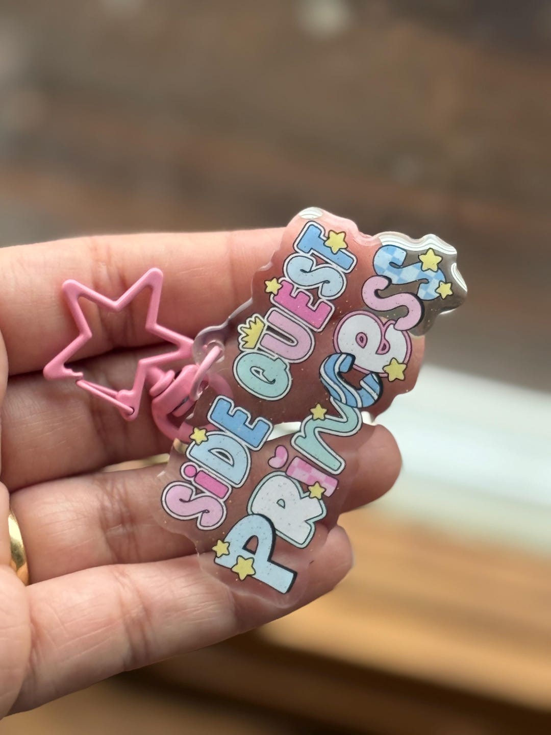 ADHD Side Quest Princess Keychain / Charm - Etsy